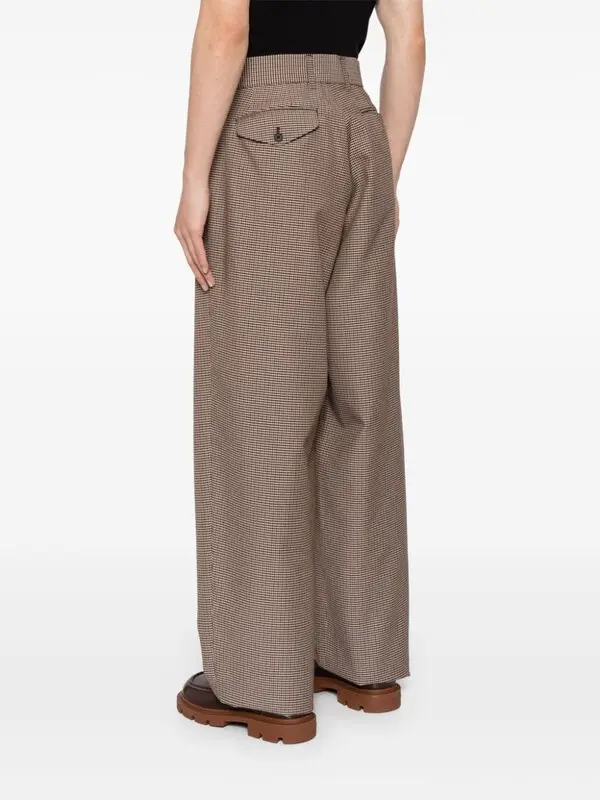 Kolor Houndstooth Wide-leg Trousers