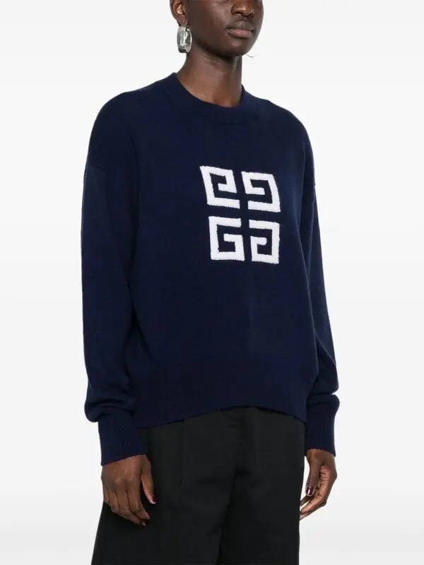 Givenchy 4g Cashmere Jumper - Blue