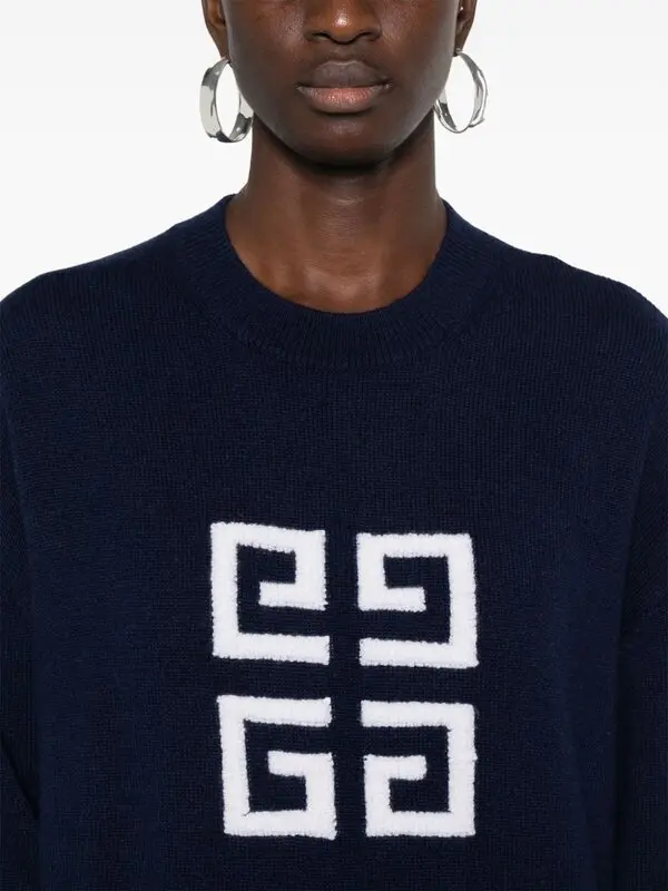 Givenchy 4g Cashmere Jumper - Blue