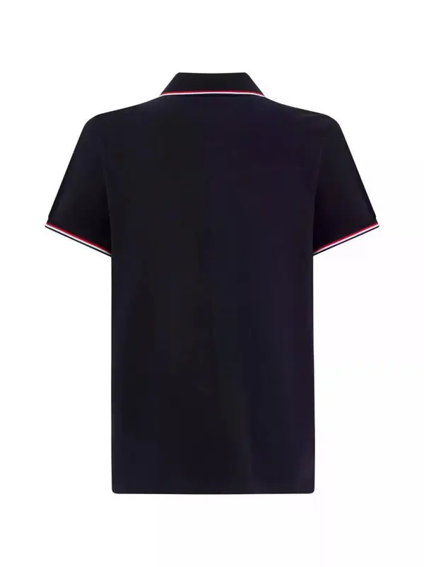 Moncler Logo-appliqué Piqué Polo Shirt
