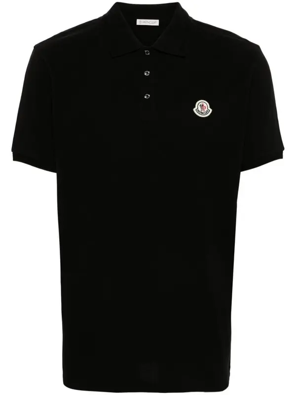 Moncler Logo-appliqué Piqué Polo Shirt