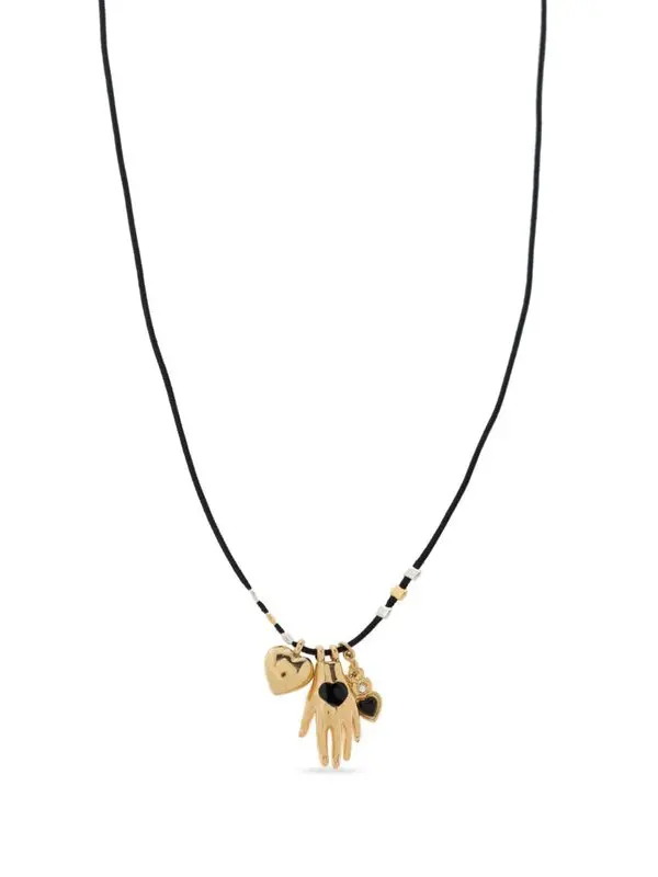 Isabel Marant Happiness Pendant Necklace - Black