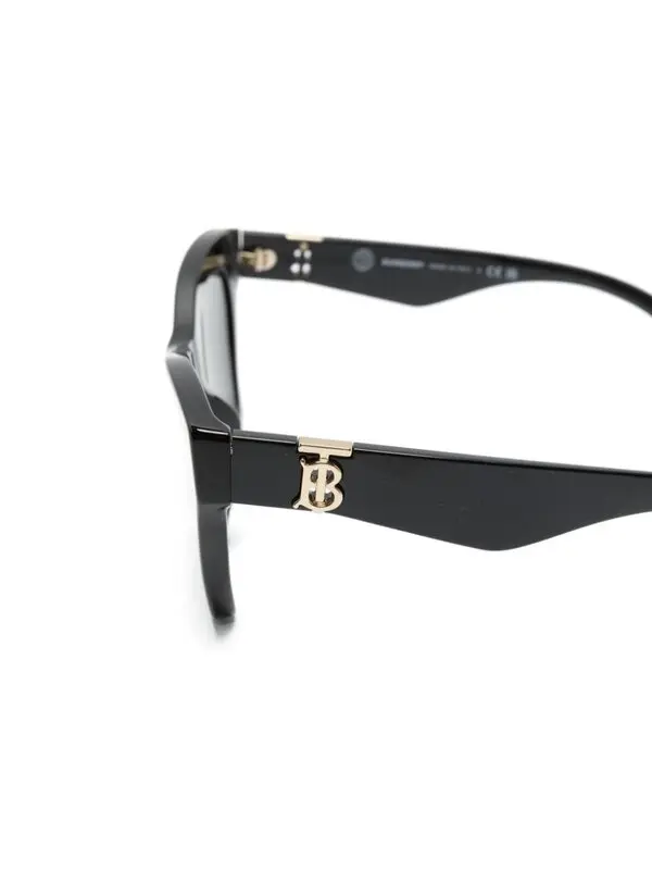Burberry Logo Cat-eye Sunglasses - Black