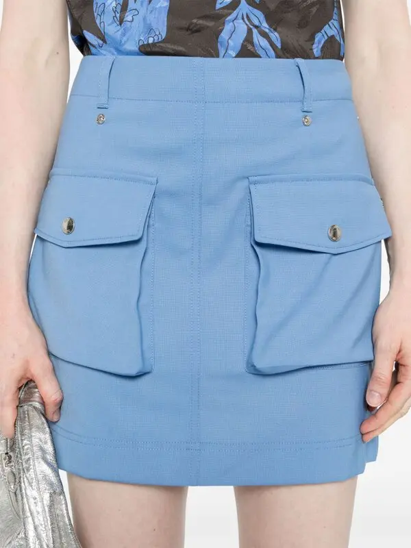 Moschino Cargo Pocket Mini Skirt - Blue