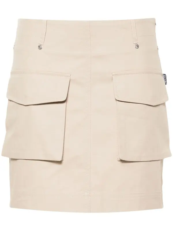 Moschino Cargo Pockets Miniskirt - Neutrals