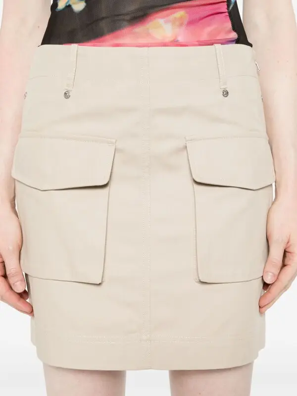 Moschino Cargo Pockets Miniskirt - Neutrals