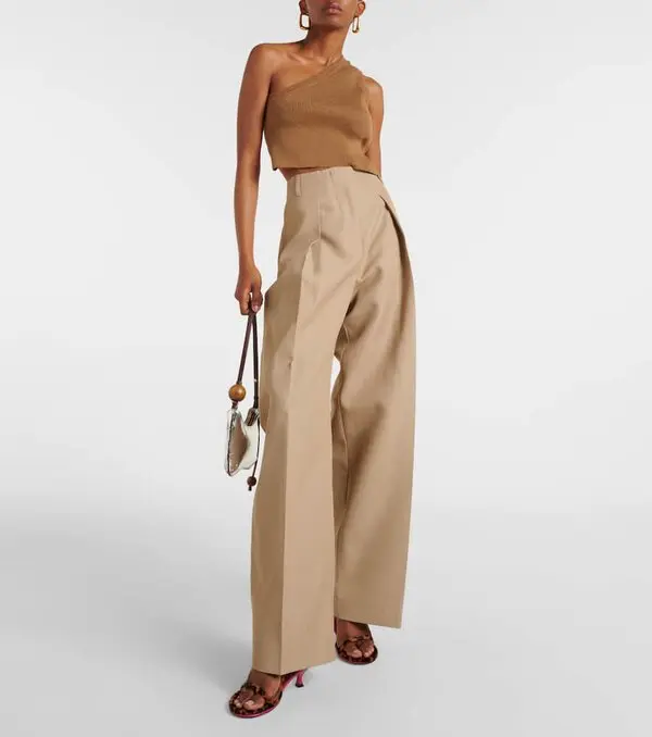 Jacquemus Le Pantalon Ovalo Barrel-leg Trousers
