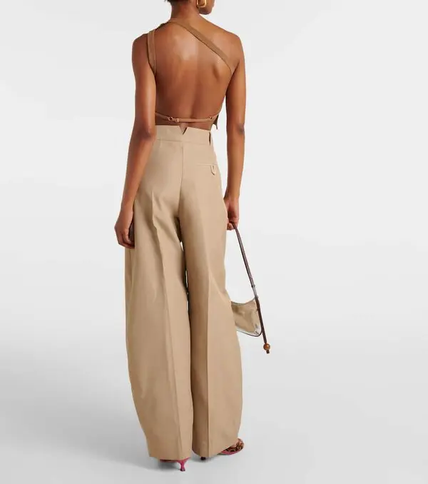 Jacquemus Le Pantalon Ovalo Barrel-leg Trousers