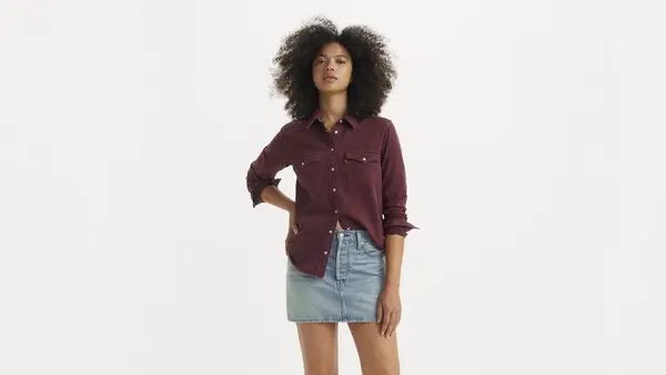 LEVI'S Ultimate Western Denim Shirt - Windsor Wine