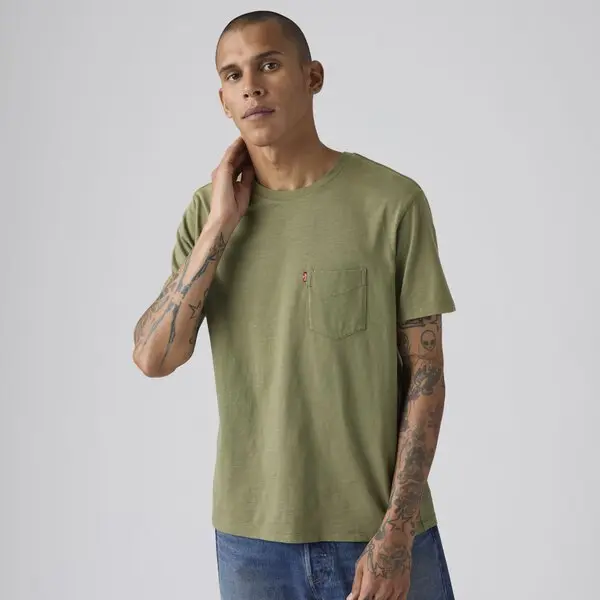 LEVI'S Classic Pocket T-shirt - Moss Olive