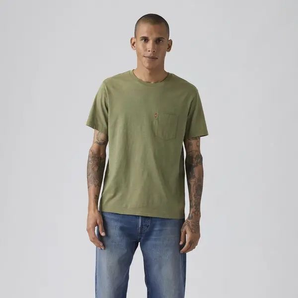 LEVI'S Classic Pocket T-shirt - Moss Olive
