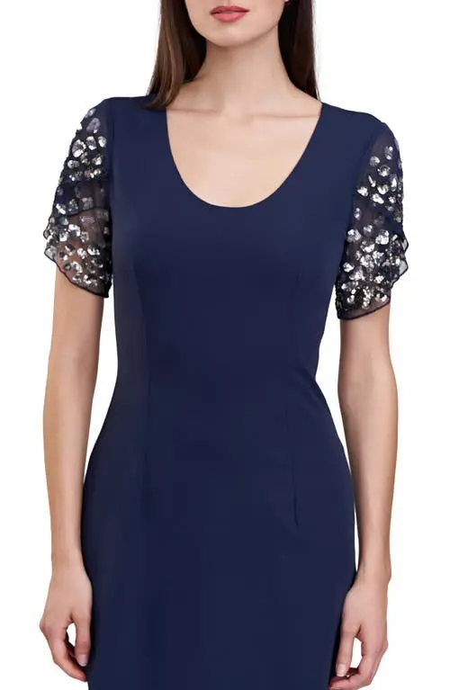 Js Collections Jessie Bead Embellished Cocktail Dress