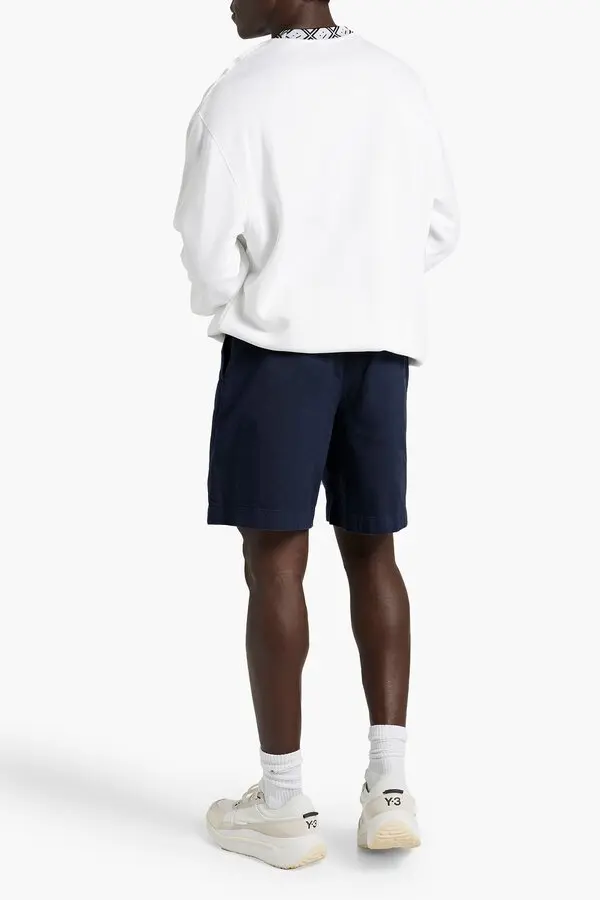 Acne Studios Cotton-blend Twill Shorts - Navy