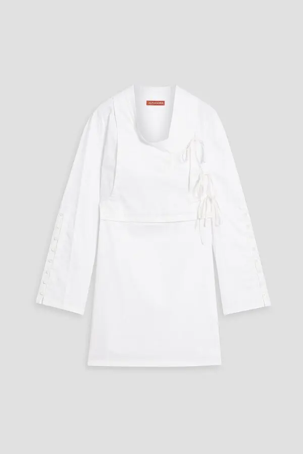 Altuzarra Silk Mini Dress - White