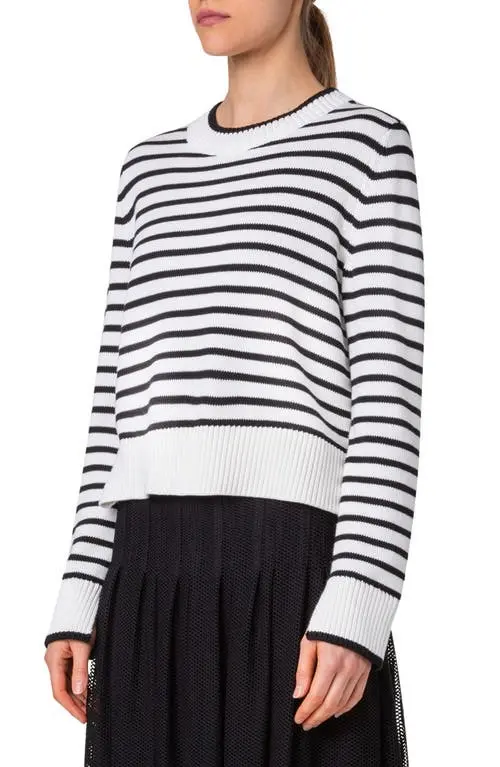 Akris Striped Cotton Sweater