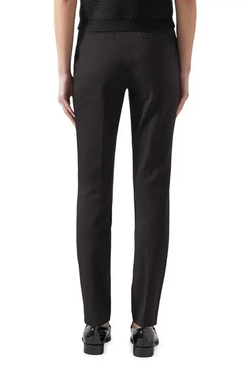 LK BENNETT Esen Cotton Blend Stretch Twill Pants