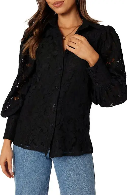 PETAL & PUP Tadeo Floral Lace Shirt