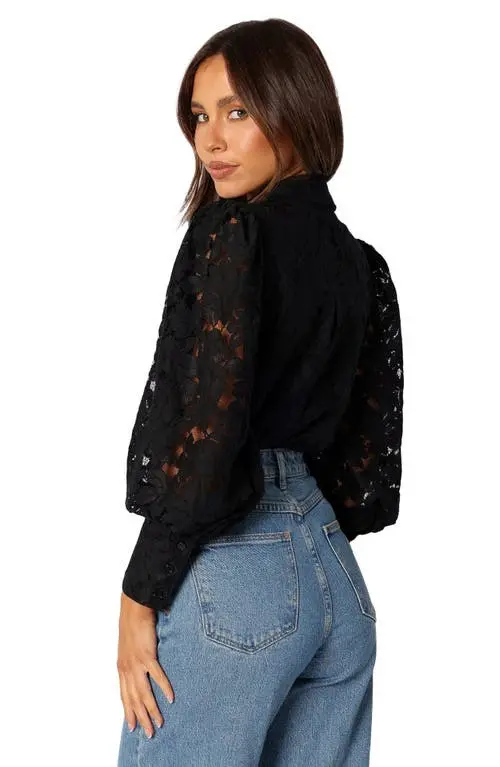 PETAL & PUP Tadeo Floral Lace Shirt