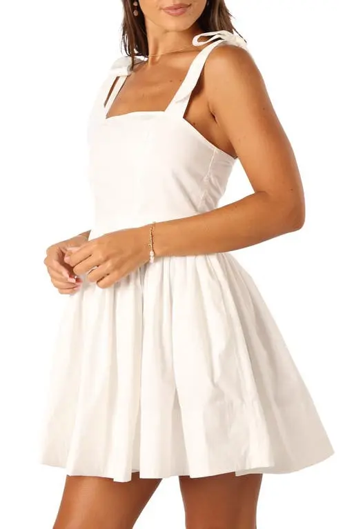 PETAL & PUP Clea Mini Dress With Tie Straps