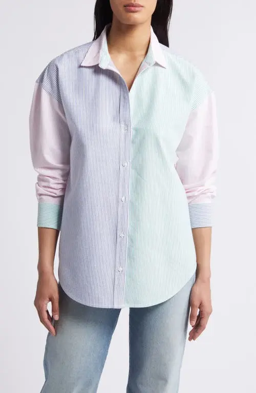 BEACHLUNCHLOUNGE Stripe Oversize Shirt - Oxford Multi