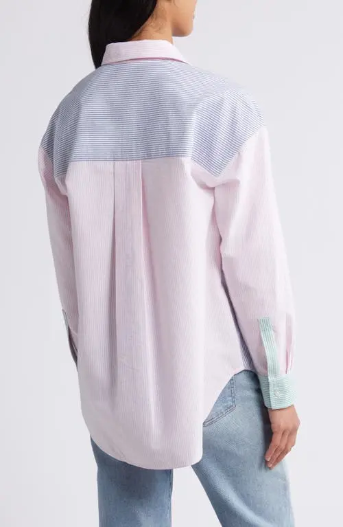 BEACHLUNCHLOUNGE Stripe Oversize Shirt - Oxford Multi