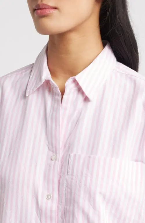 BEACHLUNCHLOUNGE Long Sleeve Striped Shirt - Rose Shadow