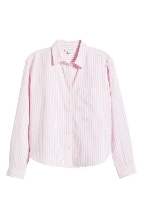 BEACHLUNCHLOUNGE Long Sleeve Striped Shirt - Rose Shadow