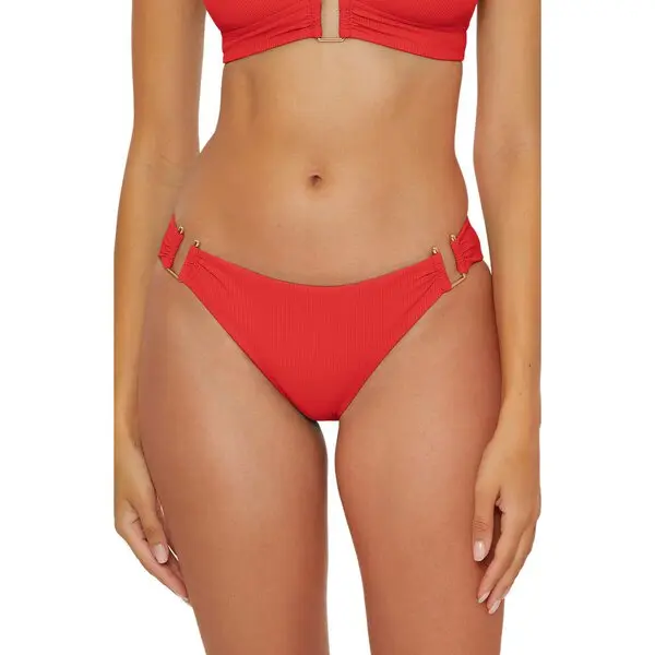 BECCA By Rebecca Virtue Modern Edge Hipster Bikini Bottom - Fire