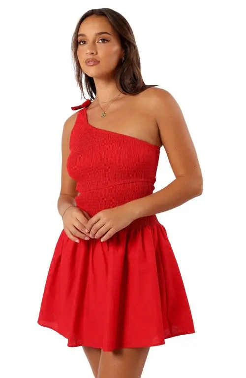 PETAL & PUP Allison One-shoulder Mini Dress