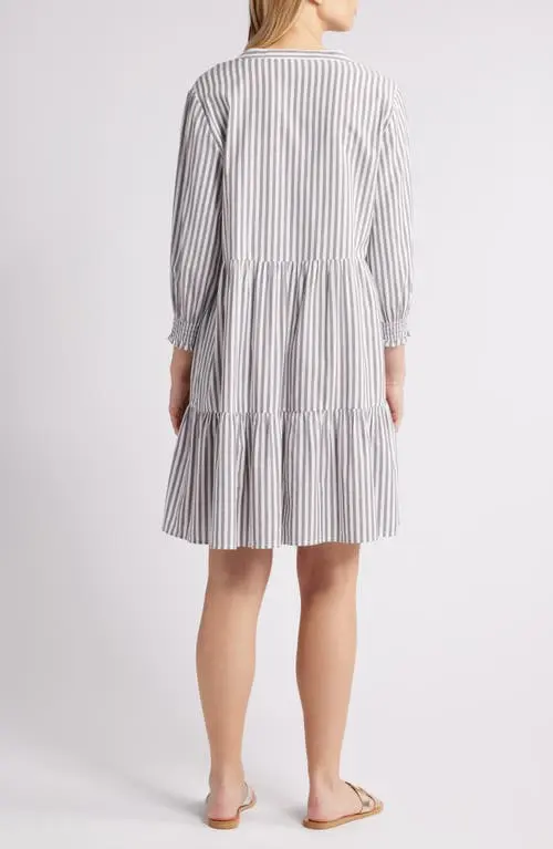 BEACHLUNCHLOUNGE Azalea Stripe Tiered Dress