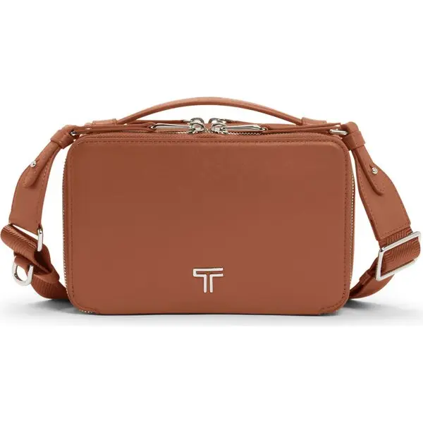 Tumi Myla Leather Crossbody Bag - Sienna