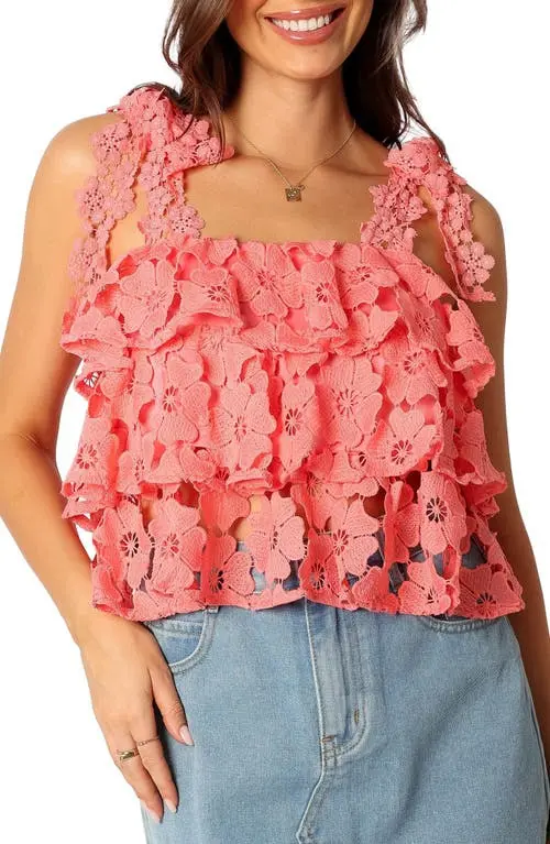 PETAL & PUP Neva Floral Lace Tiered Tank