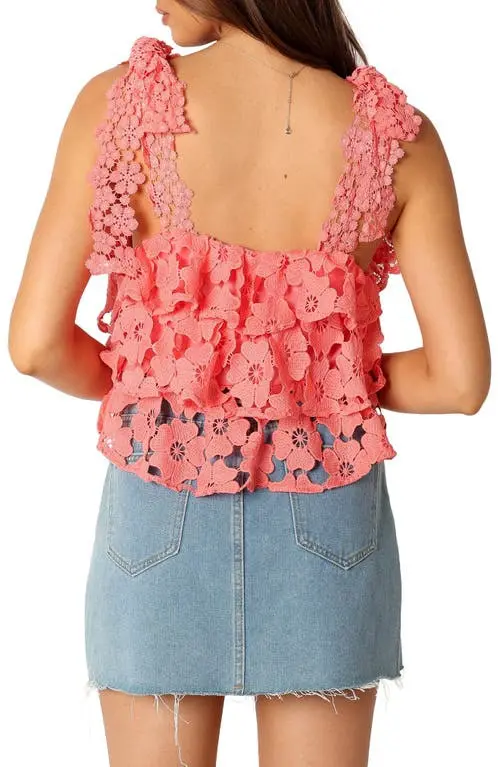PETAL & PUP Neva Floral Lace Tiered Tank