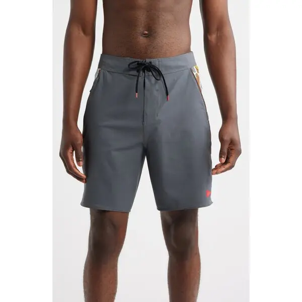 FLORENCE Airtex Gamma Water Repellent Board Shorts - Charcoal