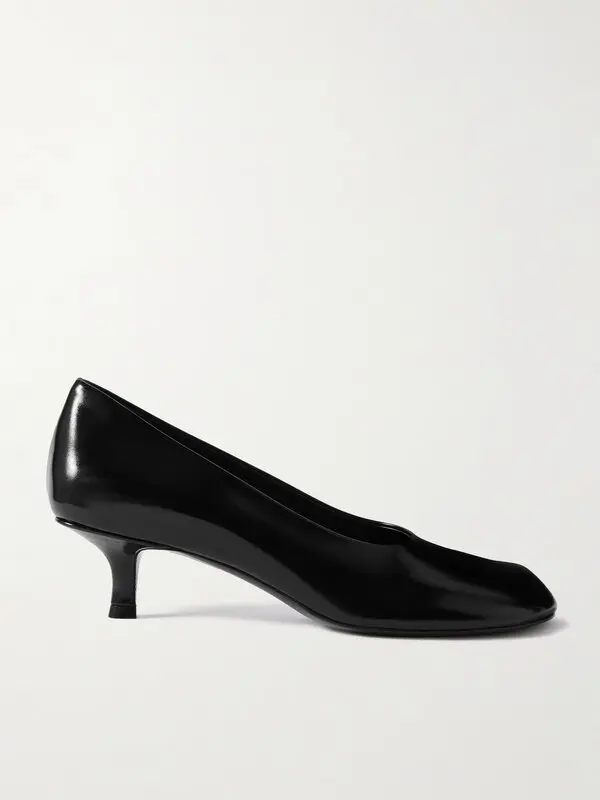 Burberry Patent-leather Kitten Heel Pumps