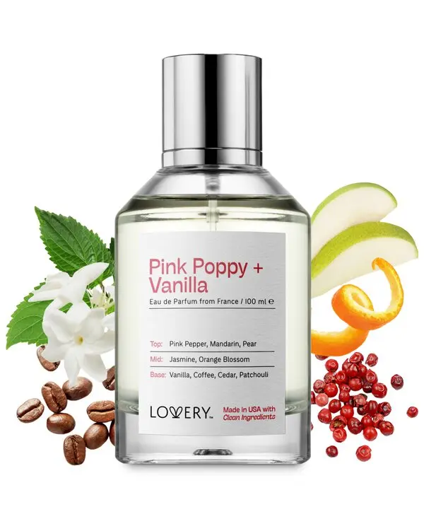 LOVERY Pink Poppy + Vanilla Eau De Parfum Spray