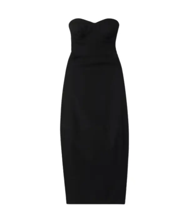 FFORME Jett Strapless Wool-blend Dress
