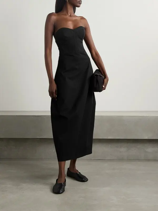 FFORME Jett Strapless Wool-blend Dress