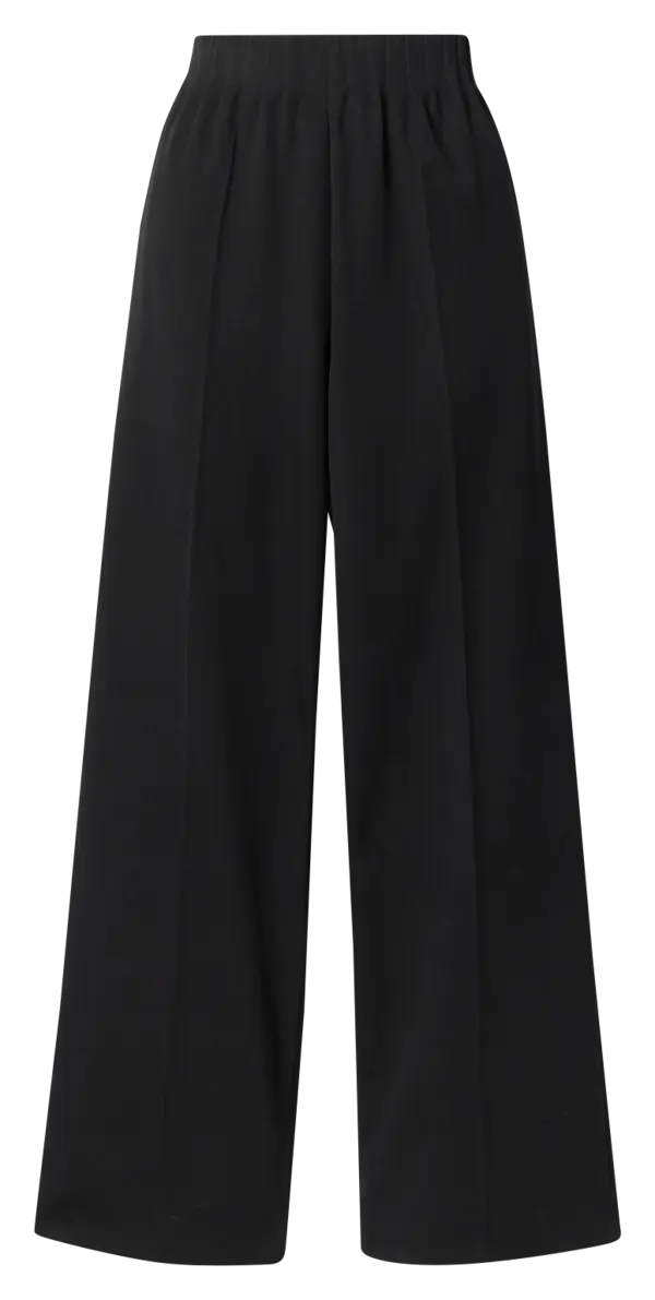 FFORME Maud Cotton And Wool-blend Twill Wide-leg Pants - Black