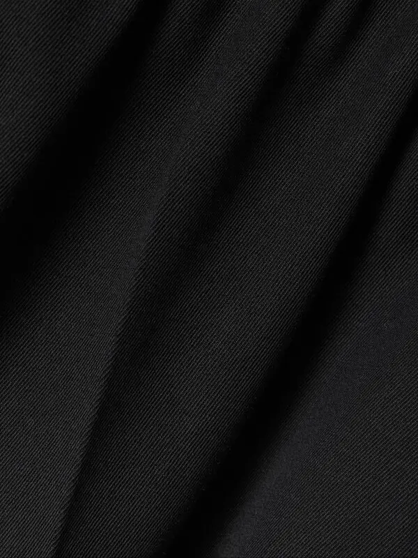 FFORME Maud Cotton And Wool-blend Twill Wide-leg Pants - Black