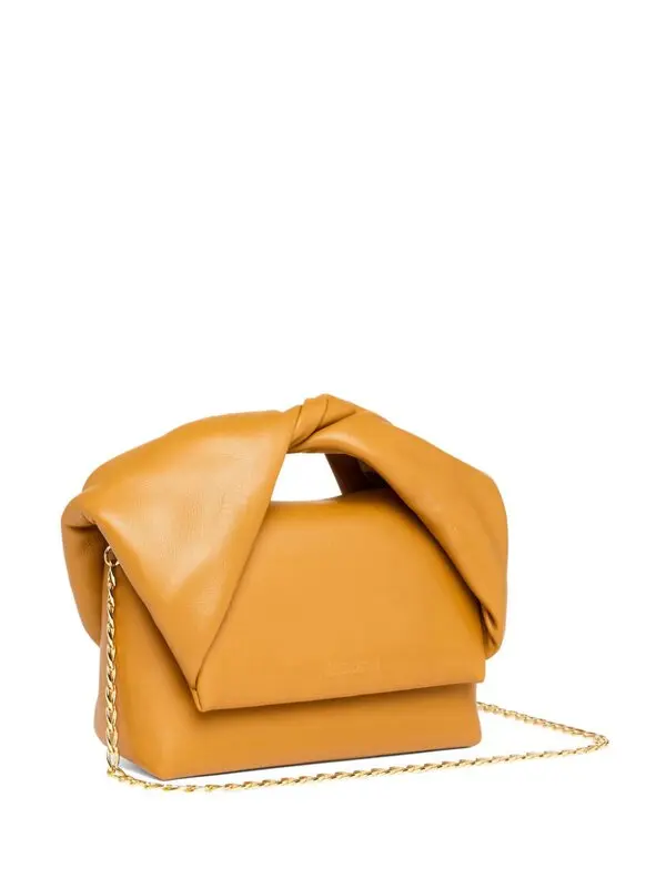 JW Anderson Small Twister Leather Tote - Brown