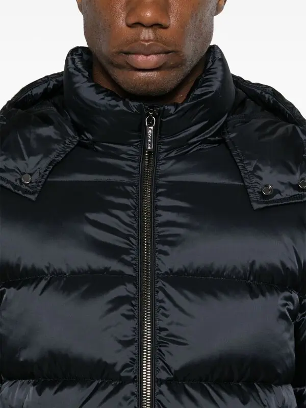 MOORER Brett-sh Hooded Down Jacket - Blue