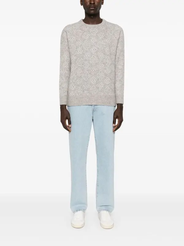 Brunello Cucinelli Brushed Intarsia-knit Jumper