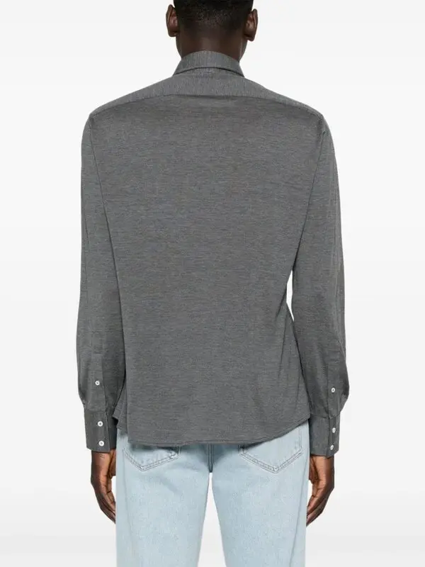 Brunello Cucinelli Mélange Jersey Shirt - Grey