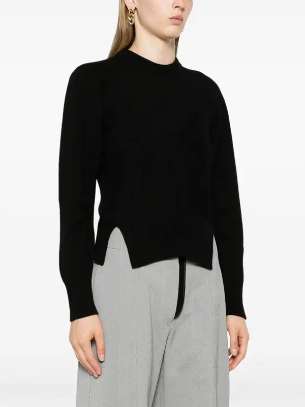 Alexander McQueen Corset-style Ribbed Jumper - Black