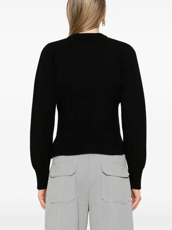 Alexander McQueen Corset-style Ribbed Jumper - Black