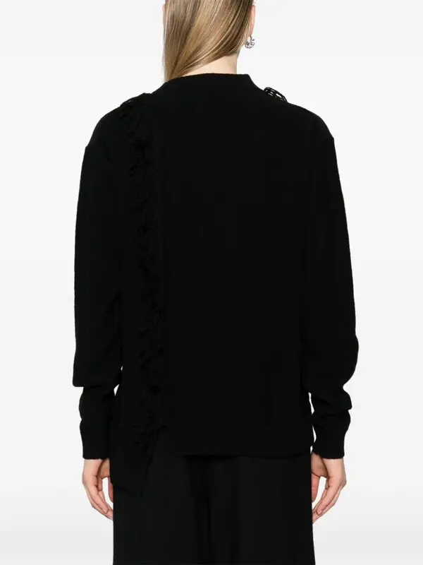 Y’s Fringed Asymmetric Jumper