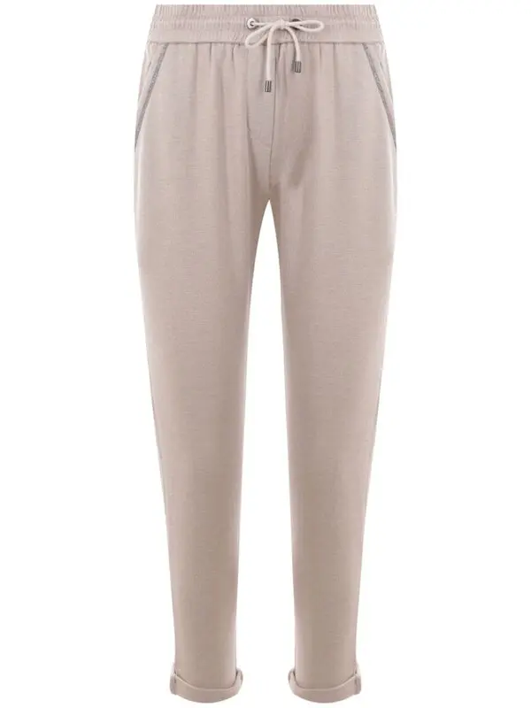 Brunello Cucinelli Monili-embellished Sweatpants