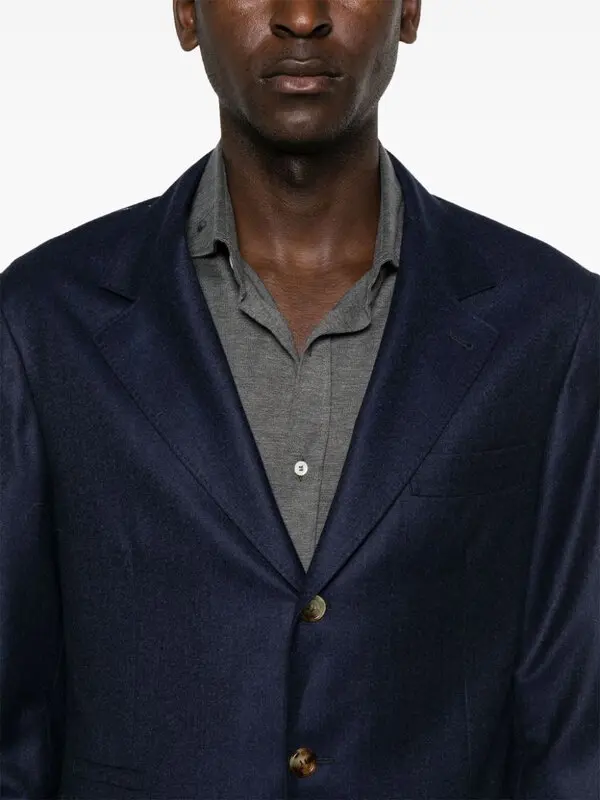 Brunello Cucinelli Single-breasted Wool Blazer