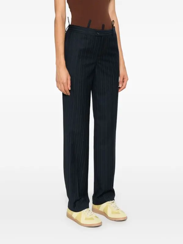 BETTTER Pinstriped Tailored Straight Trousers
